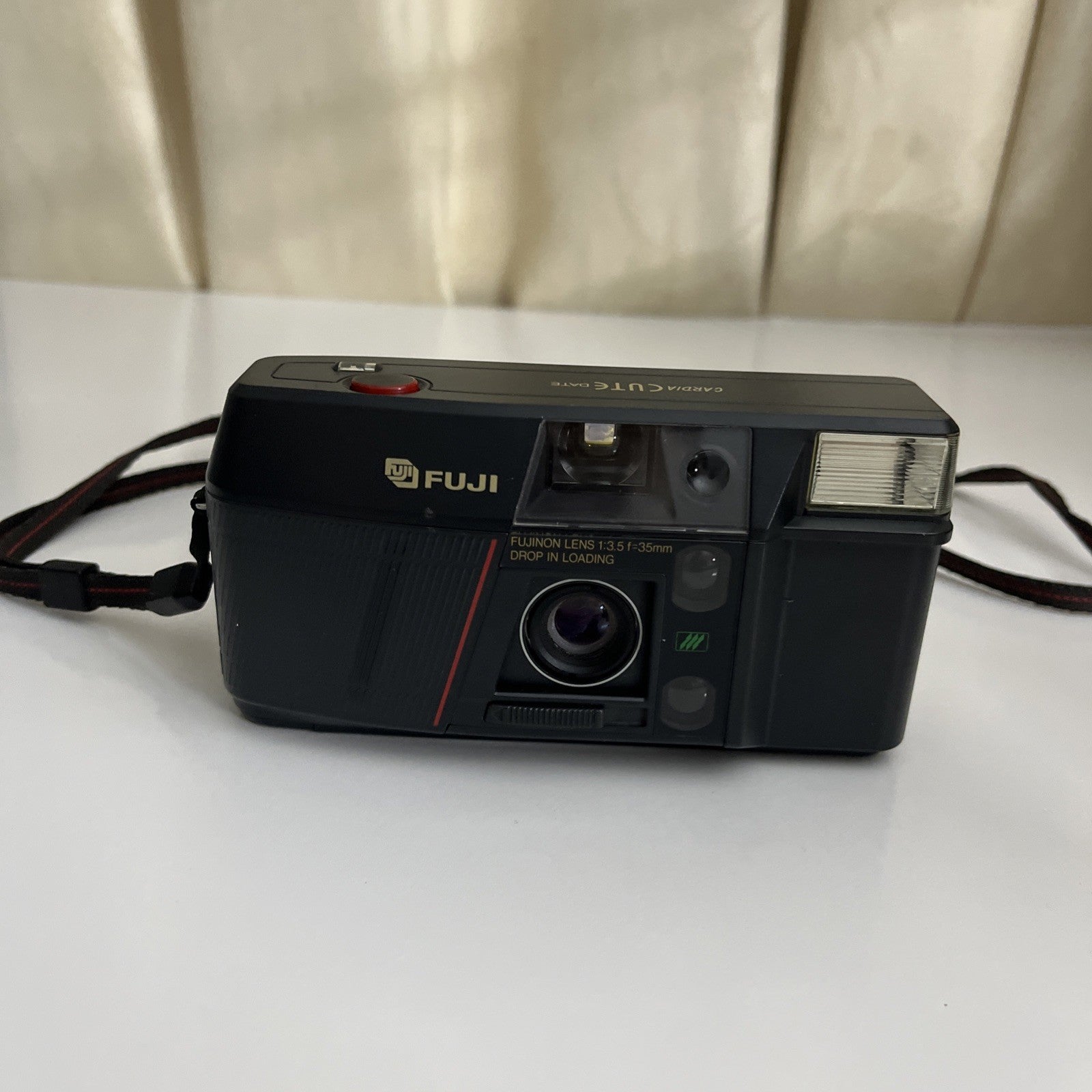 Fuji Cardia Cute Date Point & Shoot 35mm Film Camera with Flash *Film ...