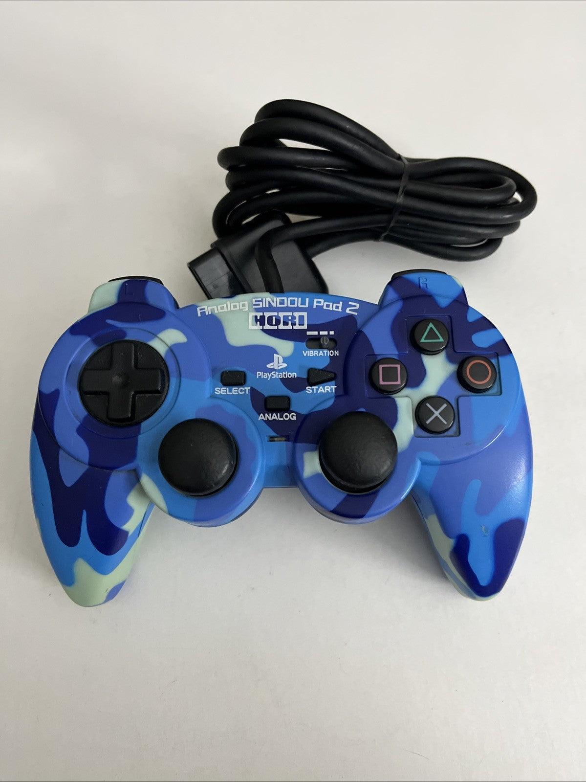 Hori Sony PlayStation Analog Sindou Pad 2 PS2 PS1 Controller Camo Blue ...