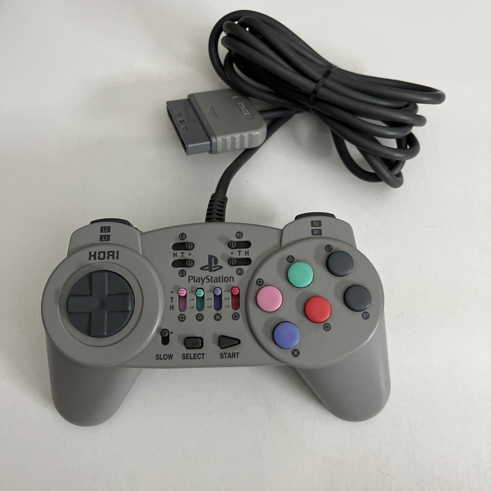 Hori Fighting Commander 10B PlayStation PS1 PS2 Controller Auto Fire H ...