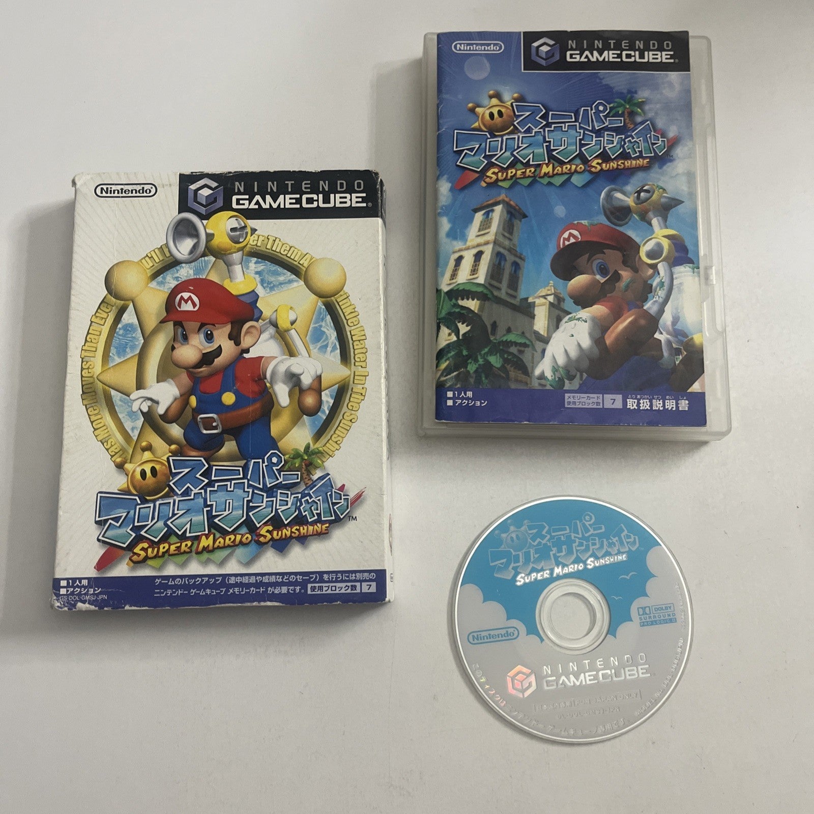 Super Mario Sunshine GC Nintendo GameCube NTSC-J JAPAN 2002 Game Compl ...
