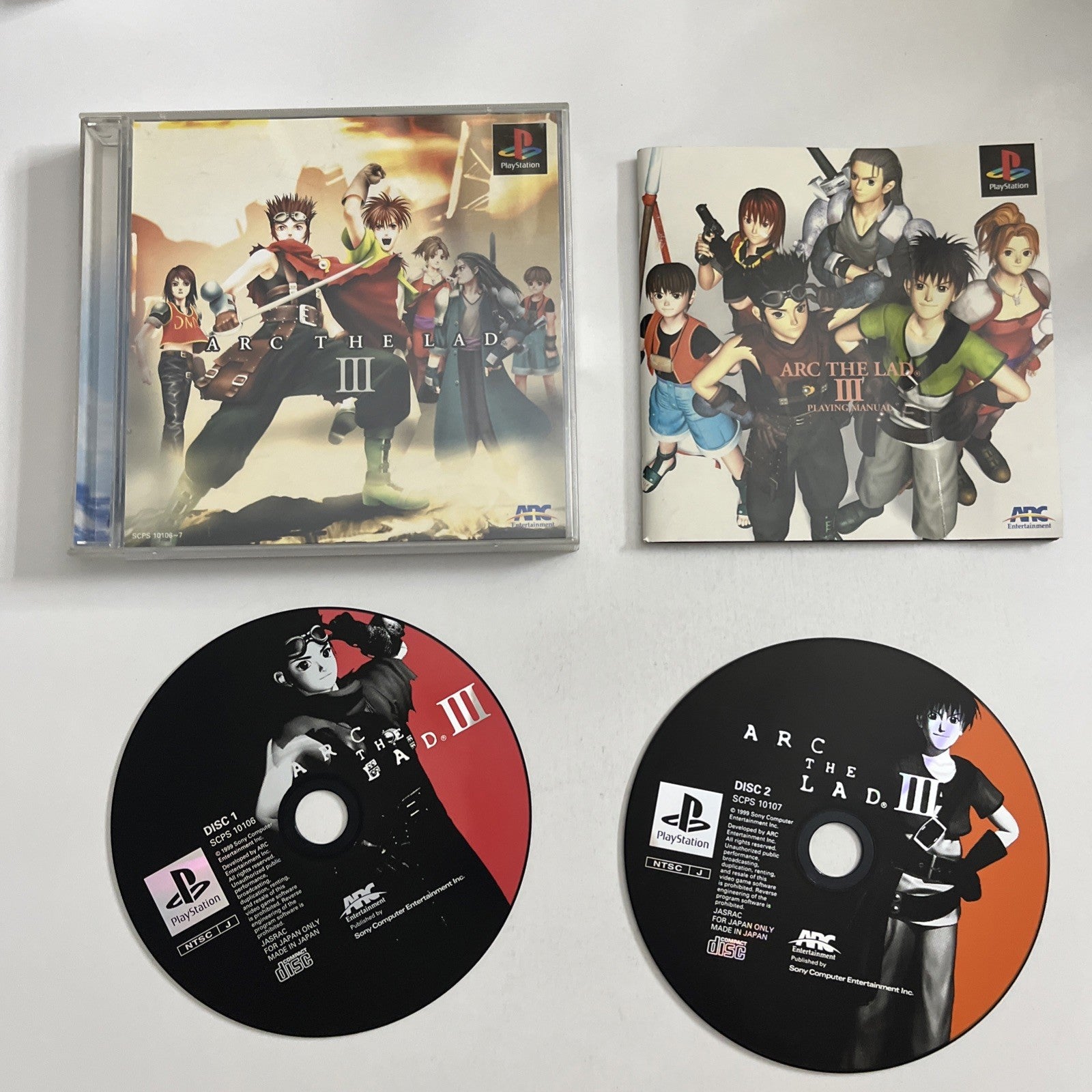 Arc The Lad 3 1999 PS1 Sony PlayStation NTSC-J JAPAN RPG Game – Retro Unit