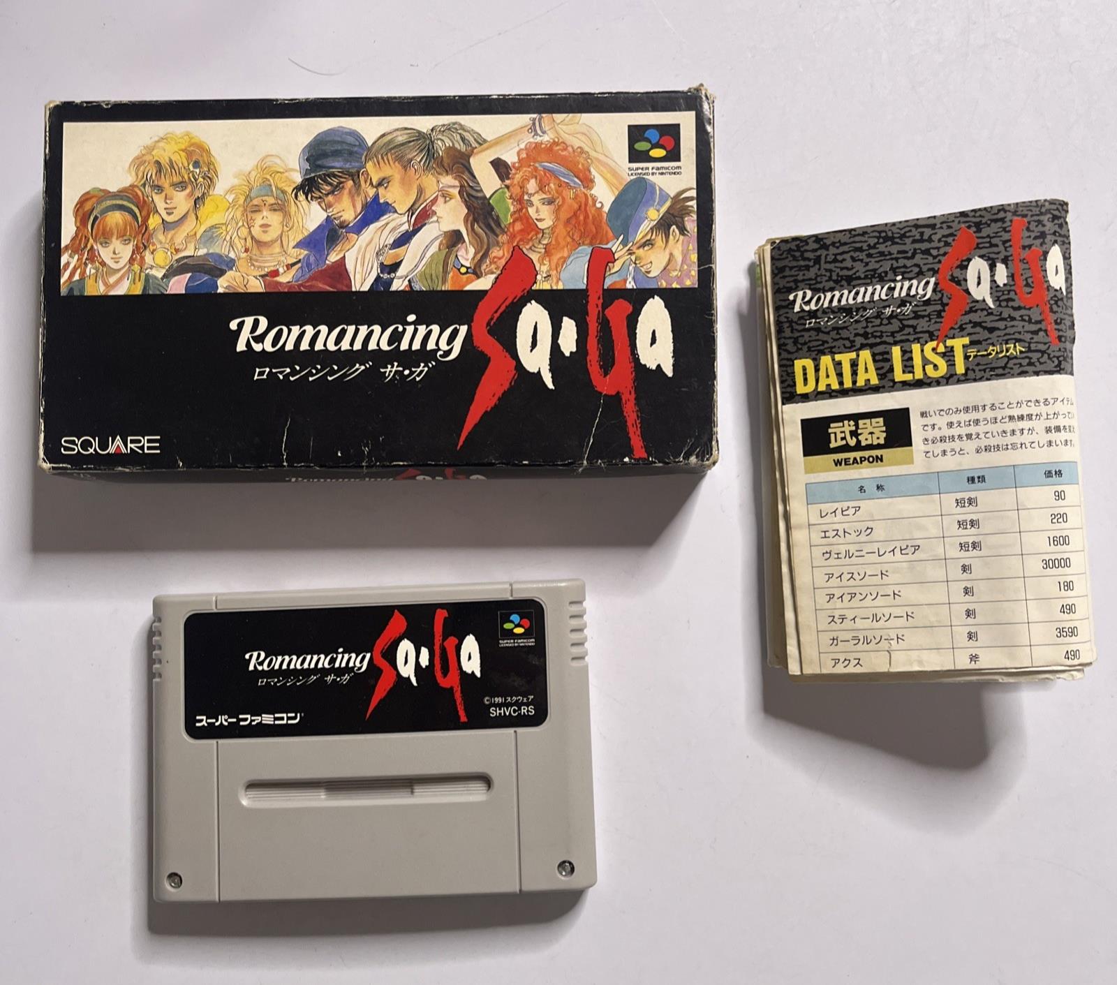 Romancing Saga 1992 Nintendo Super Famicom SNES NTSC-J JAPAN Game ...
