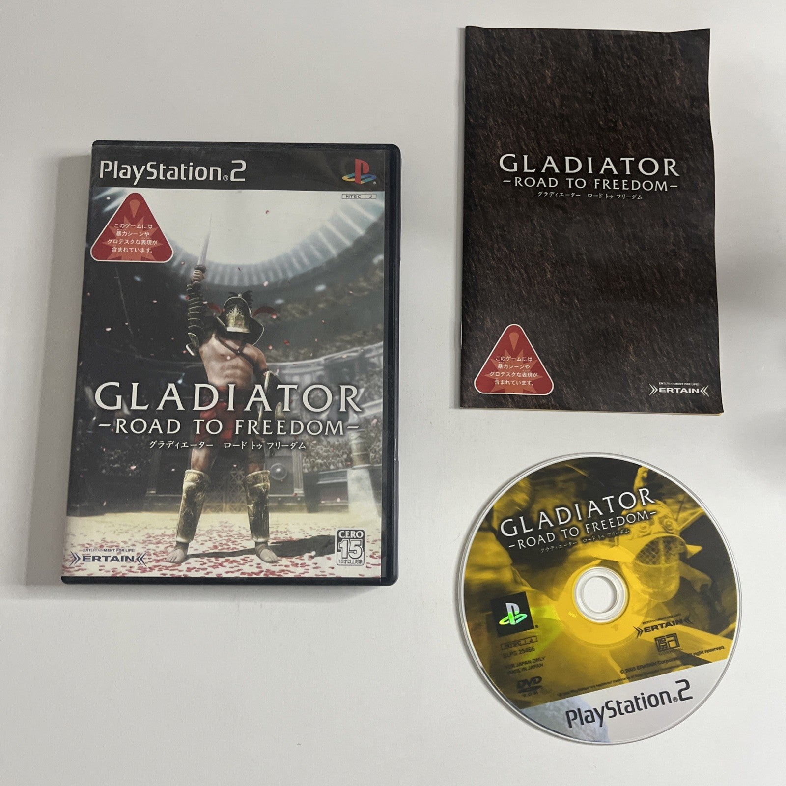Gladiator: Road to Freedom PS2 Sony PlayStation NTSC-J JAPAN Game Comp ...