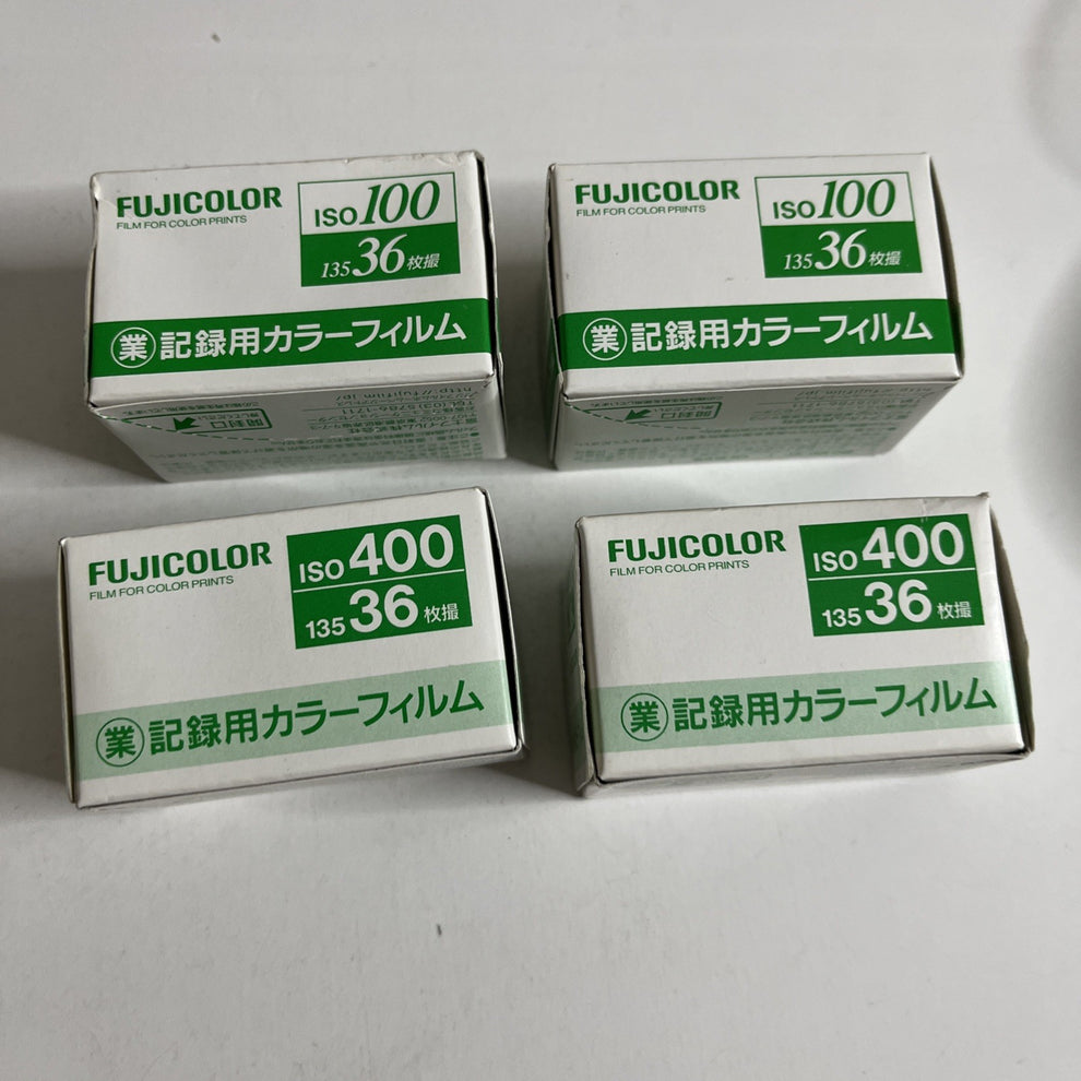Fujicolor Film 2x ISO 100 36 + 2x ISO 400 36 35mm Colour Film Made Jap ...