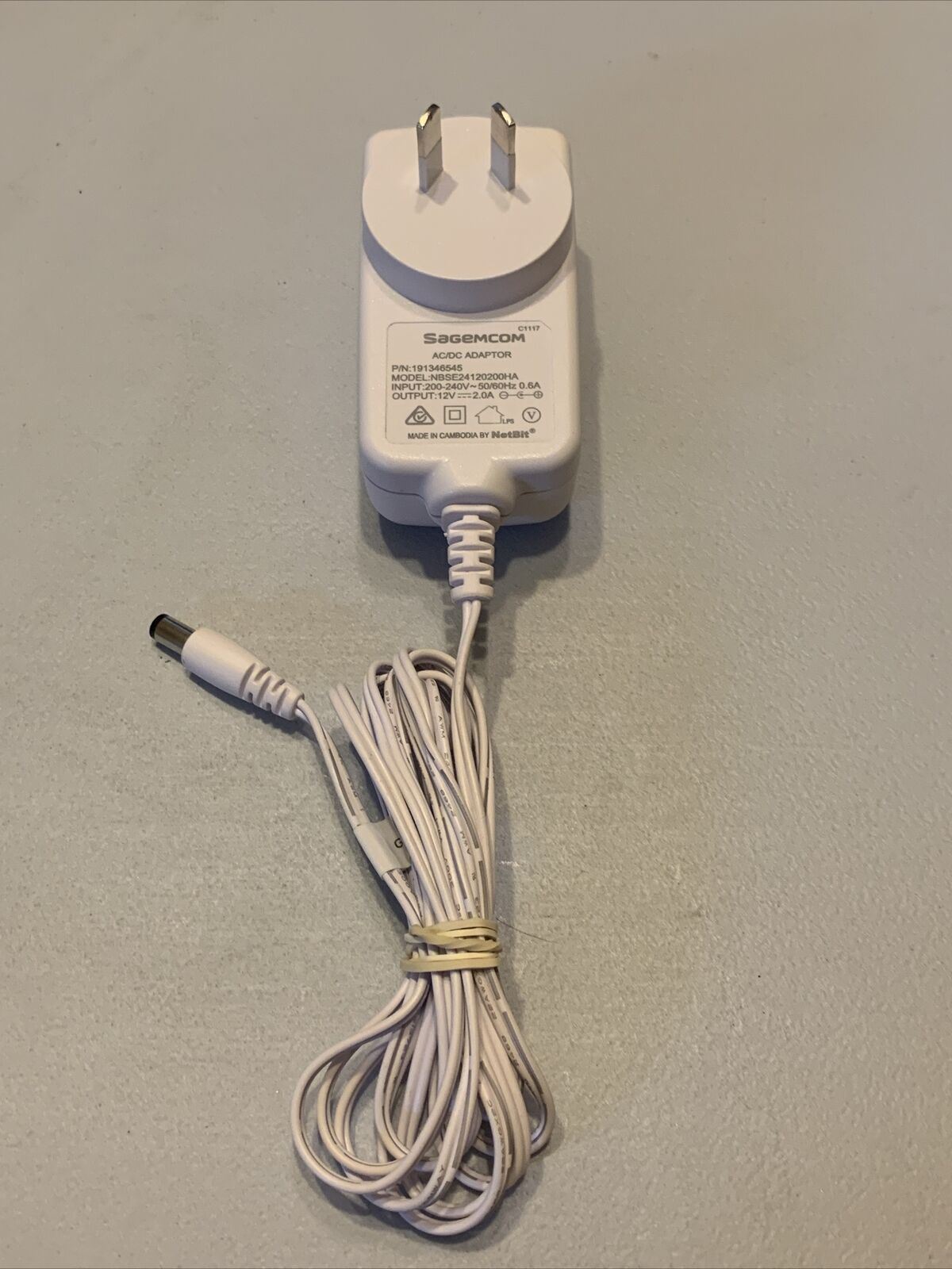 Genuine Sagemcom NBSE24120200HA AC Adapter 12v 2A – Retro Unit