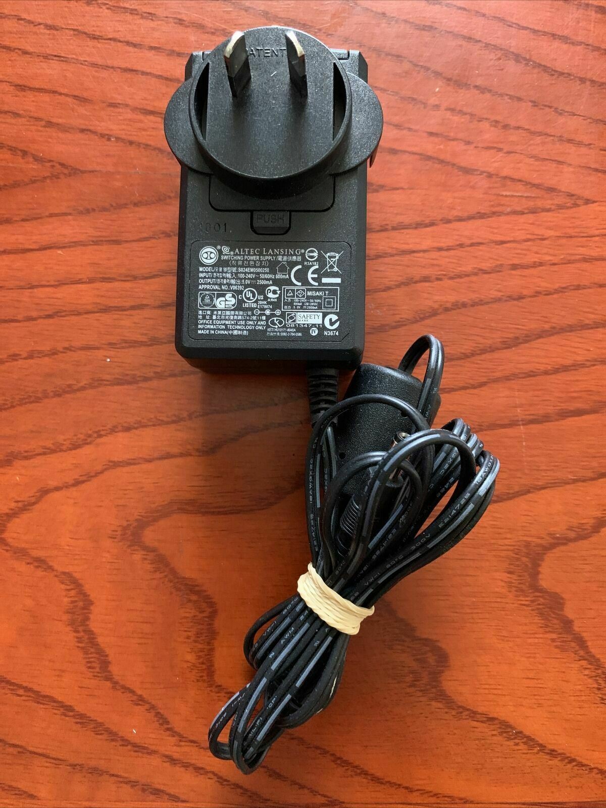 Genuine Altec Lansig S024EM0500250 Switching Power Supply 5v 2500mA AC ...