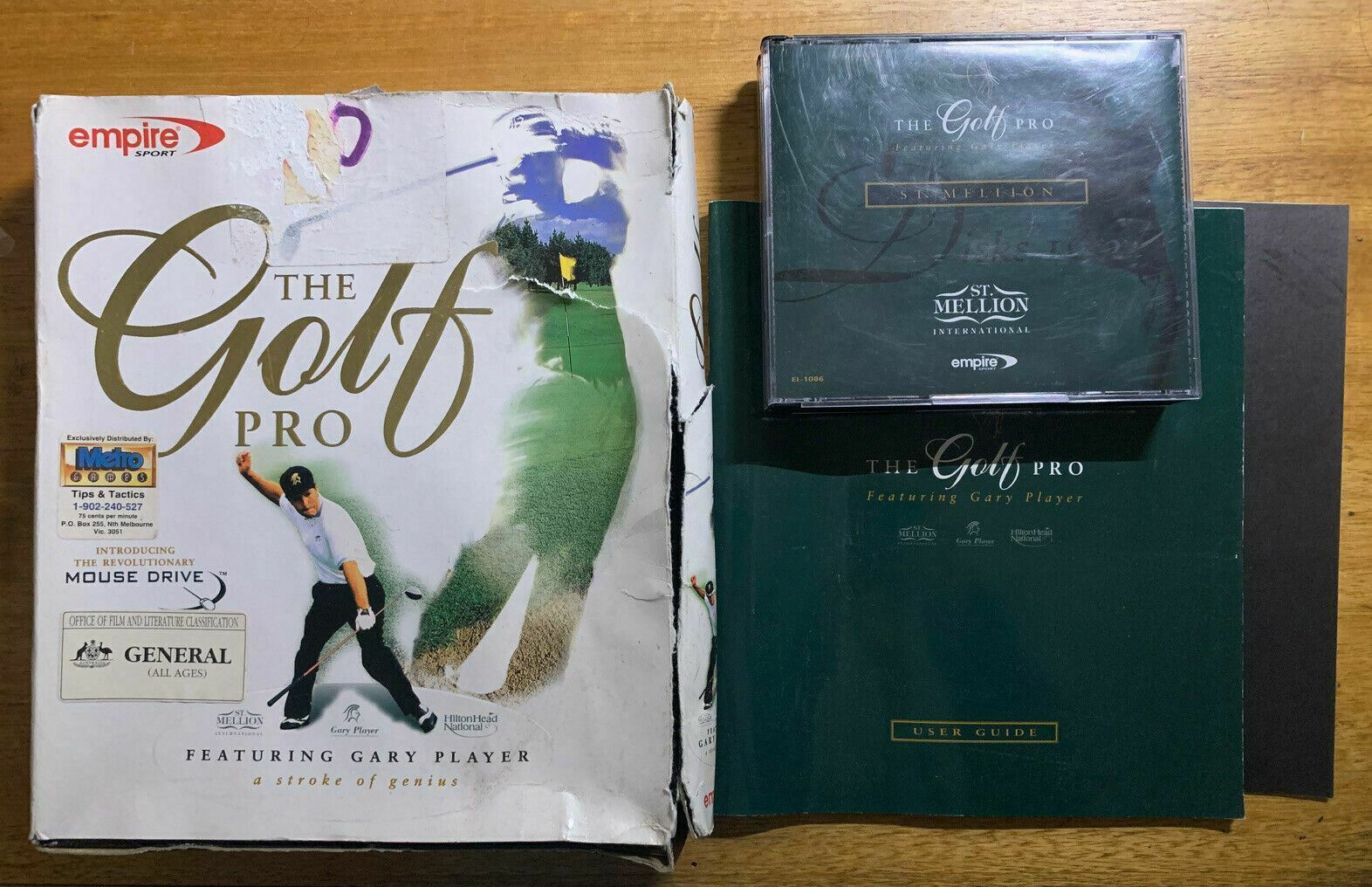 The Golf Pro (PC, 1998) CDROM Vintage Game with Box and Manual Win95/9 ...