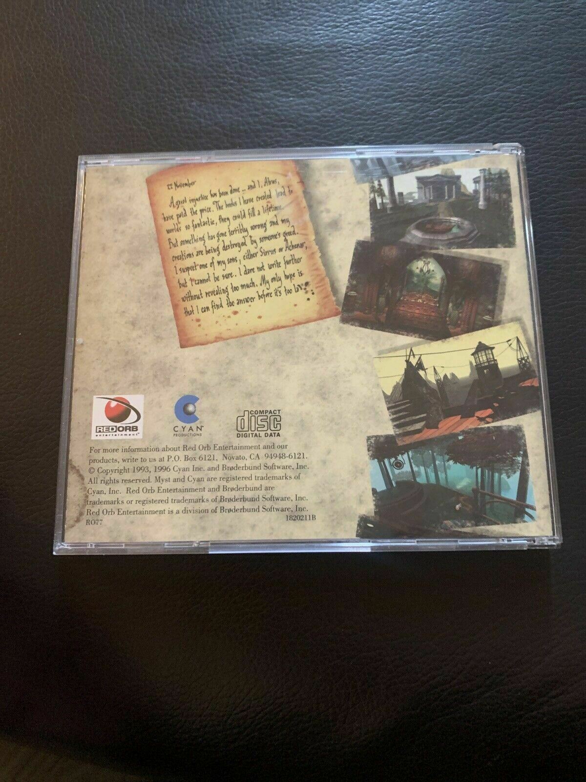 Myst PC CD-ROM 1996 Windows 3.1 / Windows 95 Game – Retro Unit
