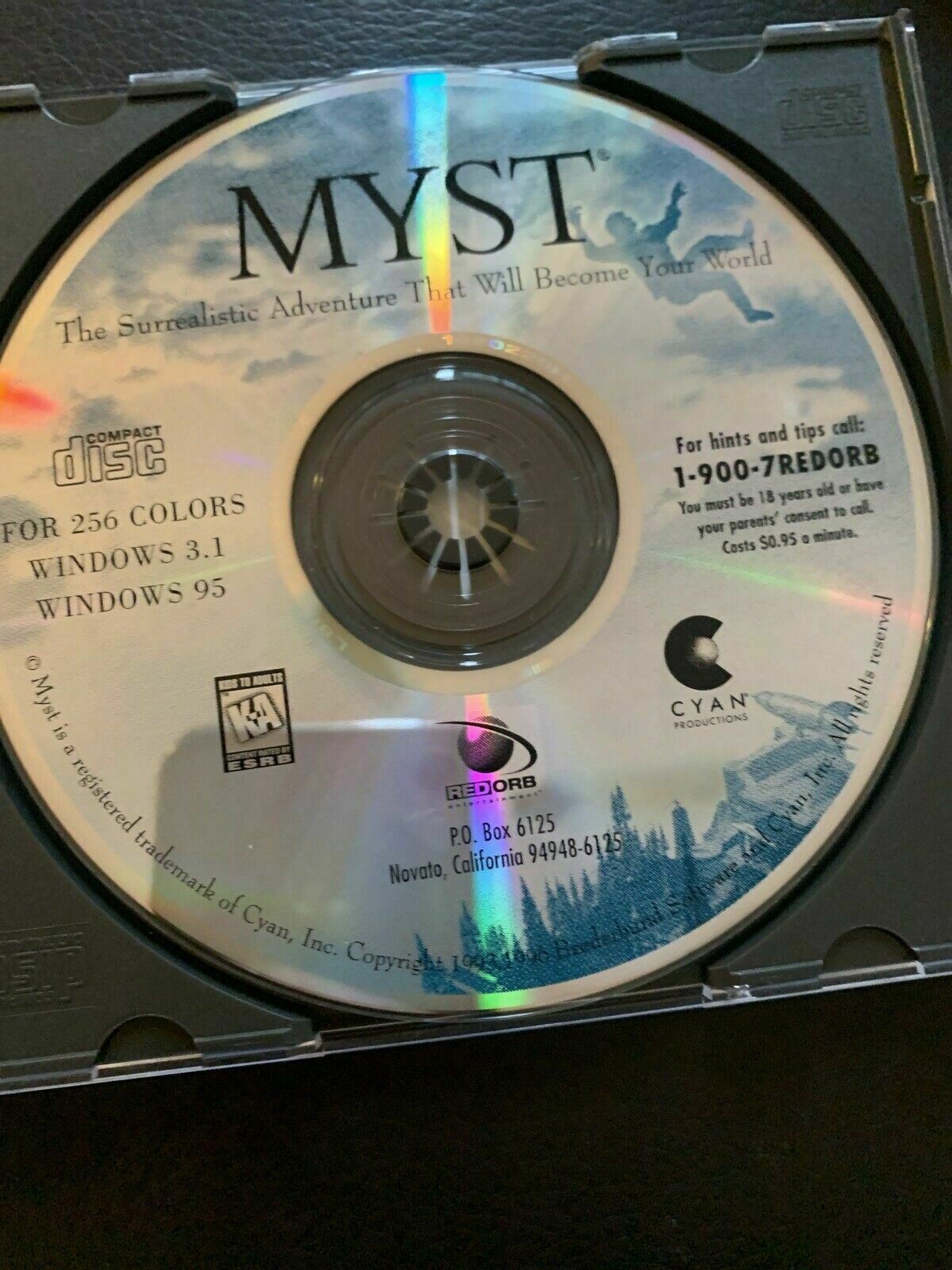Myst PC CD-ROM 1996 Windows 3.1 / Windows 95 Game – Retro Unit