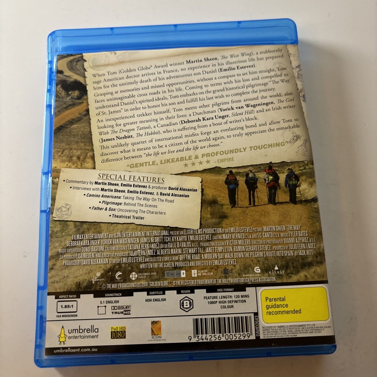 The Way (Blu-ray, 2010) Martin Sheen Region B – Retro Unit