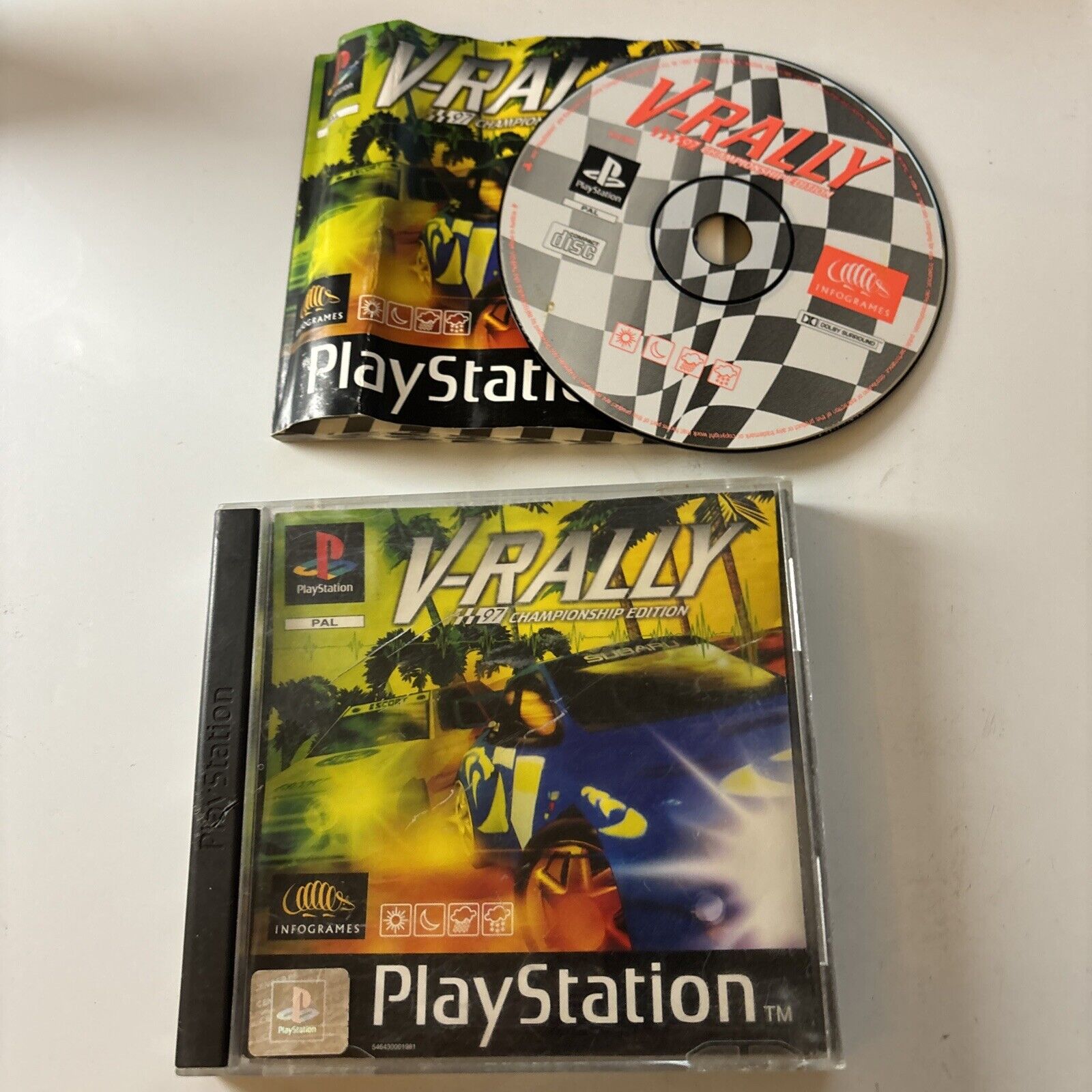 V-Rally 97 Championship Edition Sony Playstation PS1 Complete with Man ...