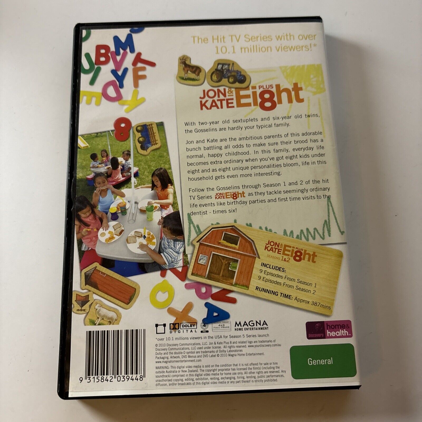 Jon & Kate Plus Eight : Season 1 & 2 (DVD, 2007) NEW Region 4 – Retro Unit