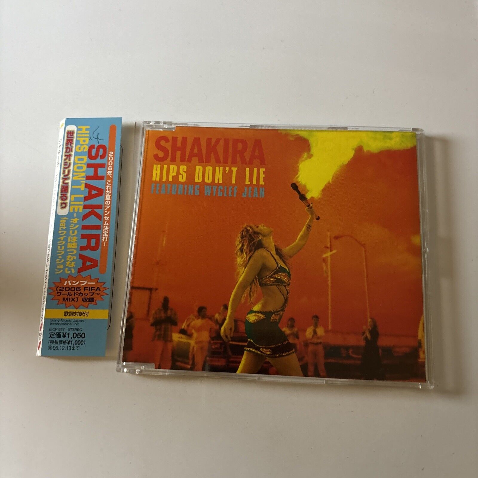 Shakira Featuring Wyclef Jean - Hips Don't Lie (CD, 2006) Japan Obi Ei ...