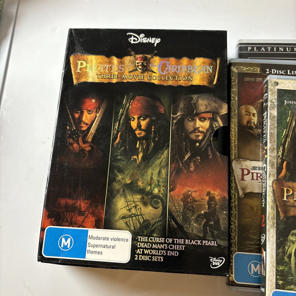 Pirates of the Caribbean - Three-Movie Collection (DVD, 2003, 6-Disc ...