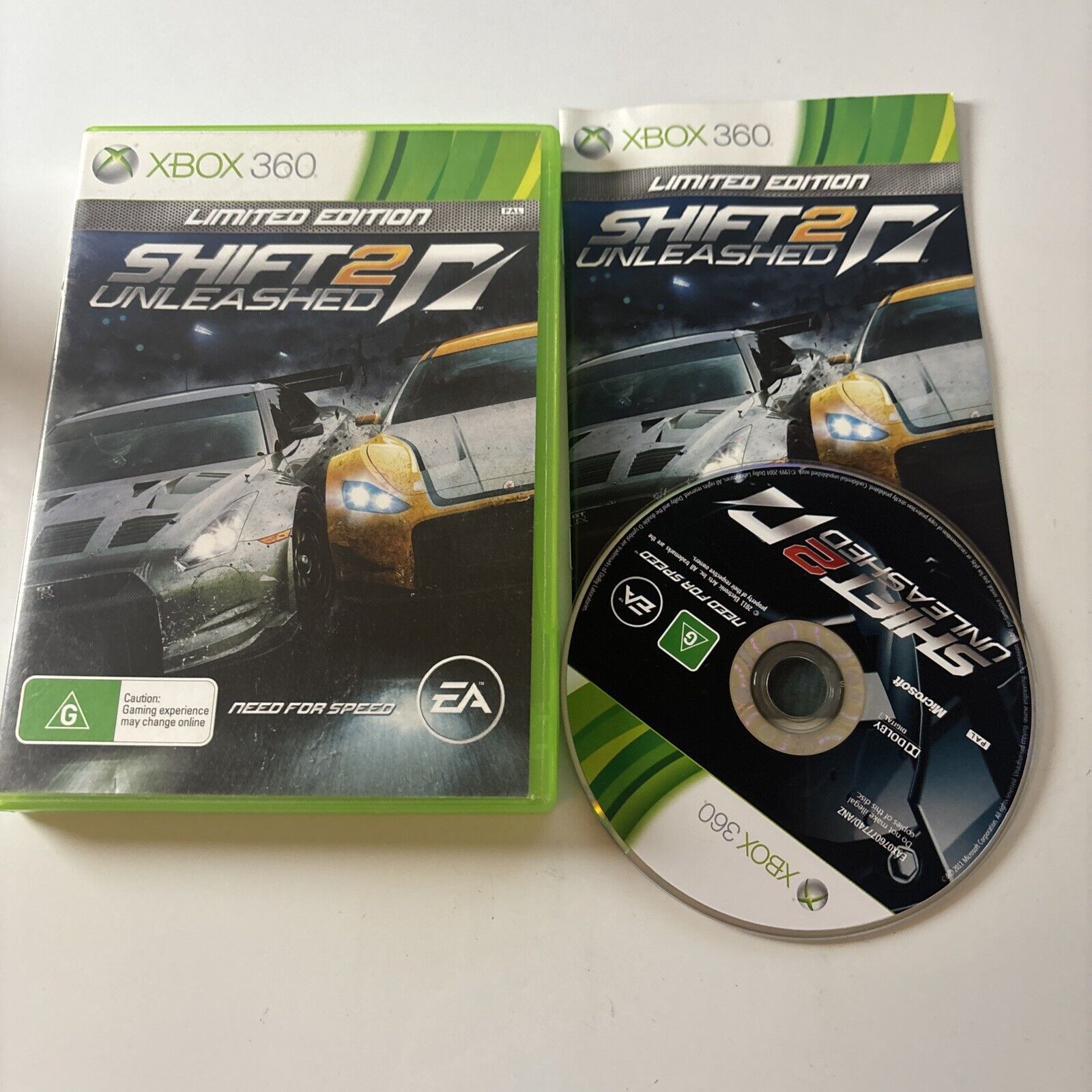 Shift 2 Unleashed - Limited Edition Xbox 360 Manual PAL – Retro Unit