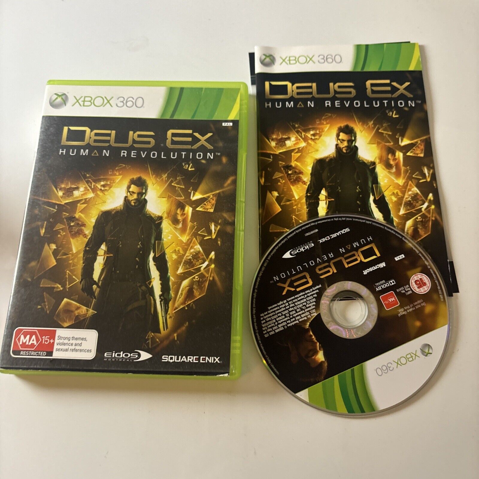 Deus Ex Human Revolution - Microsoft Xbox 360 Game Complete with Manua ...