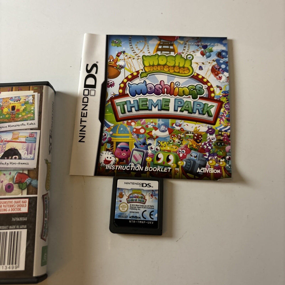 Moshi Monsters: Moshlings Theme Park Nintendo DS Manual – Retro Unit