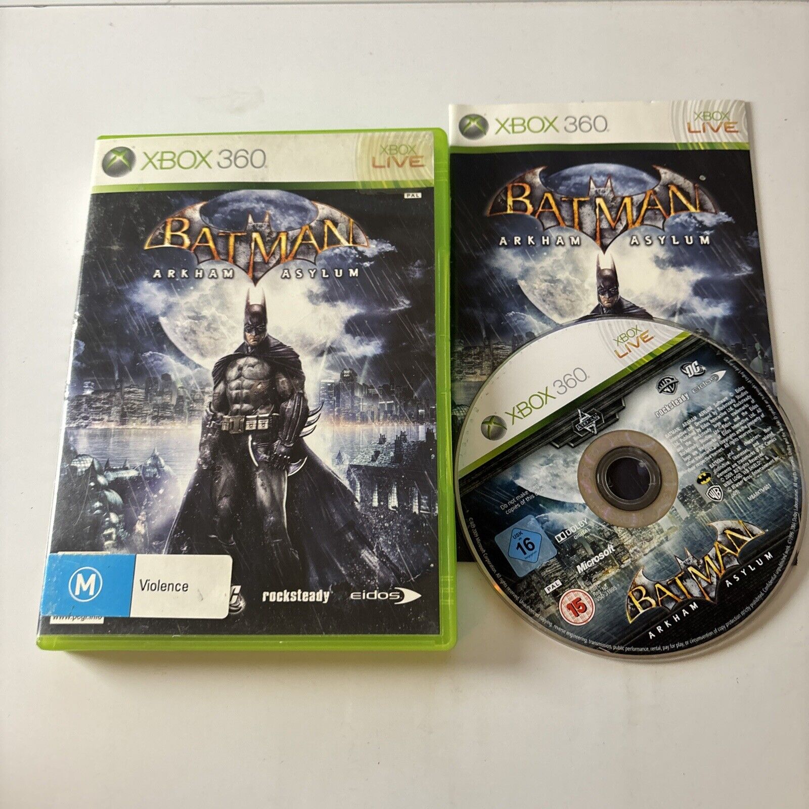 Batman Arkham Asylum Xbox 360 Game w Manual PAL – Retro Unit