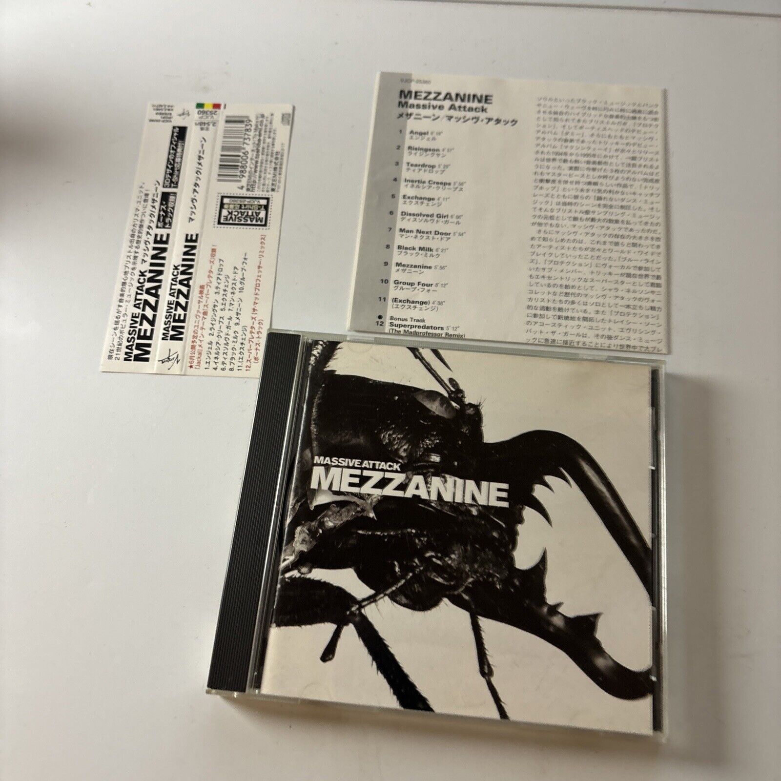 Massive Attack - Mezzanine (CD, 1998) Japan vjcp-25360 Obi – Retro Unit