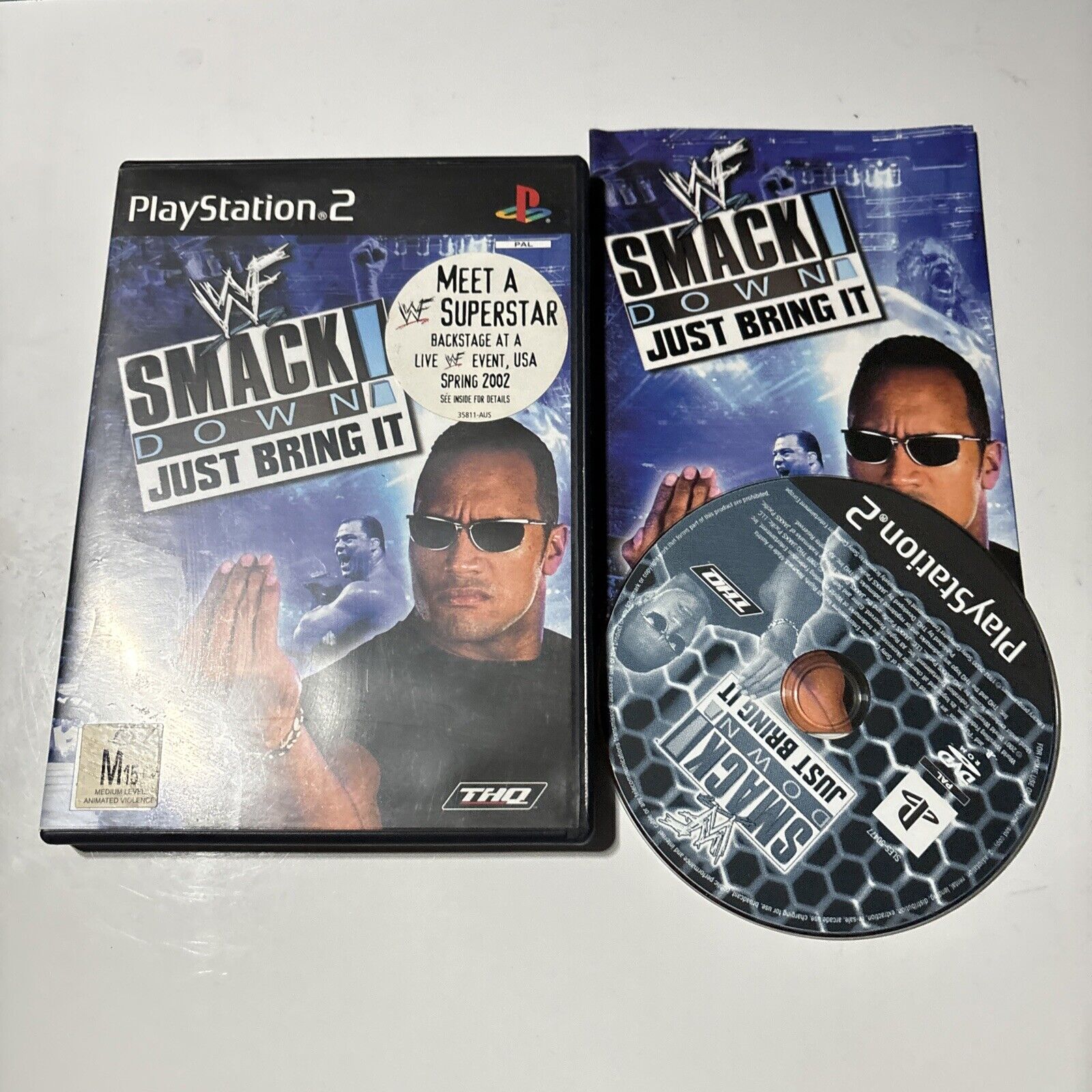 WWF SmackDown! Just Bring It Sony Playstation 2 (PS2) PAL Manual Game ...