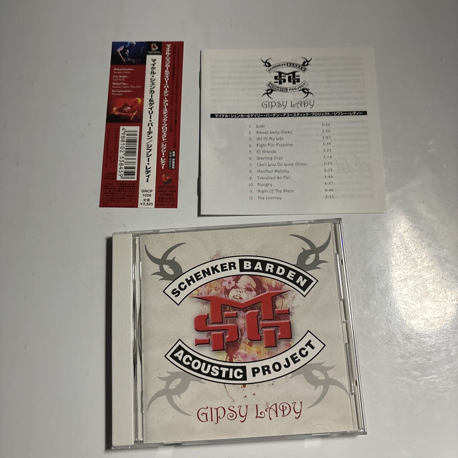 Schenker Barden Acoustic Project, MSG - Gipsy Lady (CD 2009) Japan Obi ...