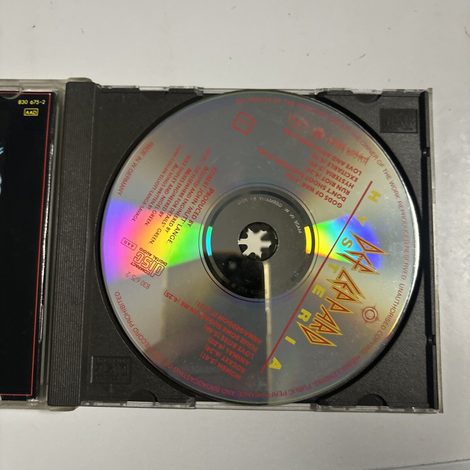 Def Leppard - Hysteria (CD, 1987) 830 675-2 – Retro Unit