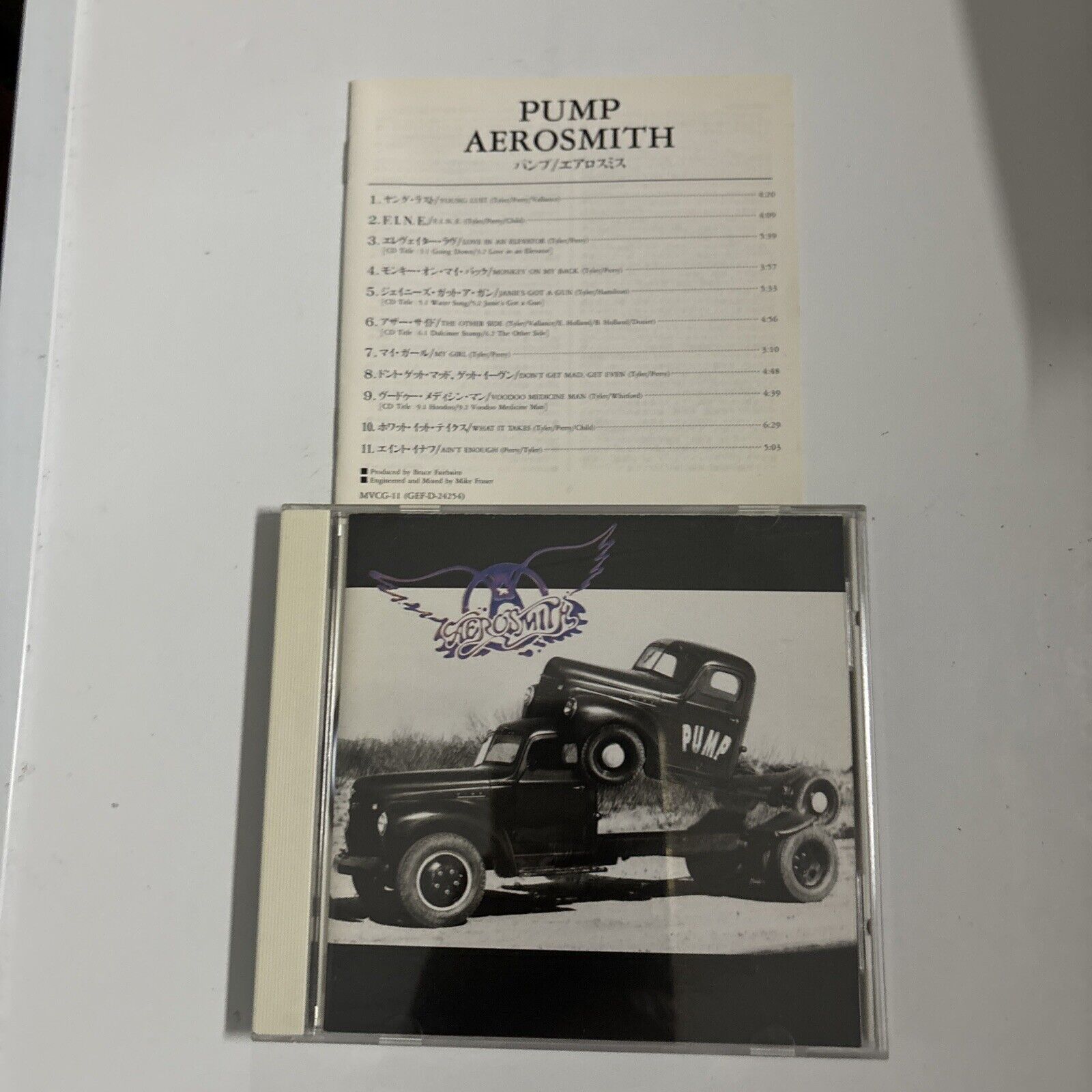 Aerosmith - Pump (CD, 1991) Japan mvcg-11 Geffen Records – Retro Unit