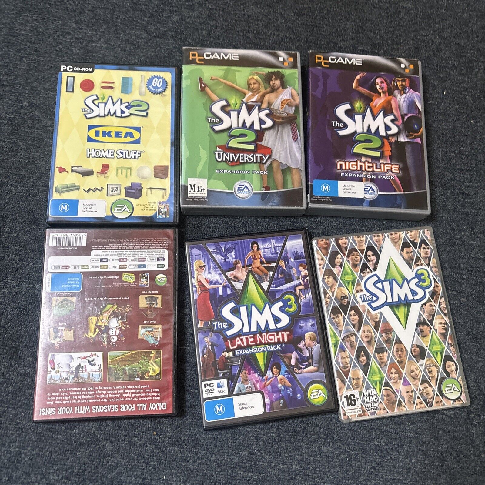 6x The Sims Games And Expansion Pack PC CDROM – Retro Unit