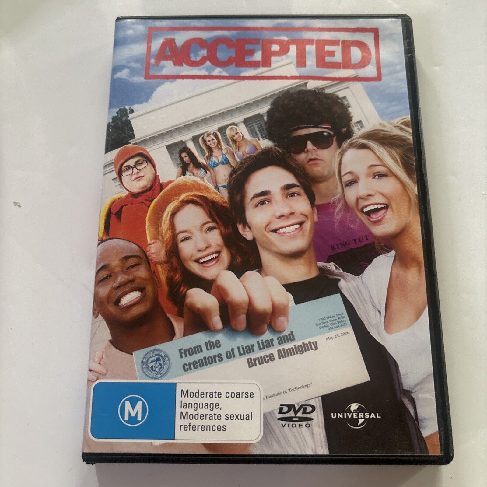 Accepted (DVD, 2006) Justin Long, Columbus Short, Blake Lively NEW Reg ...