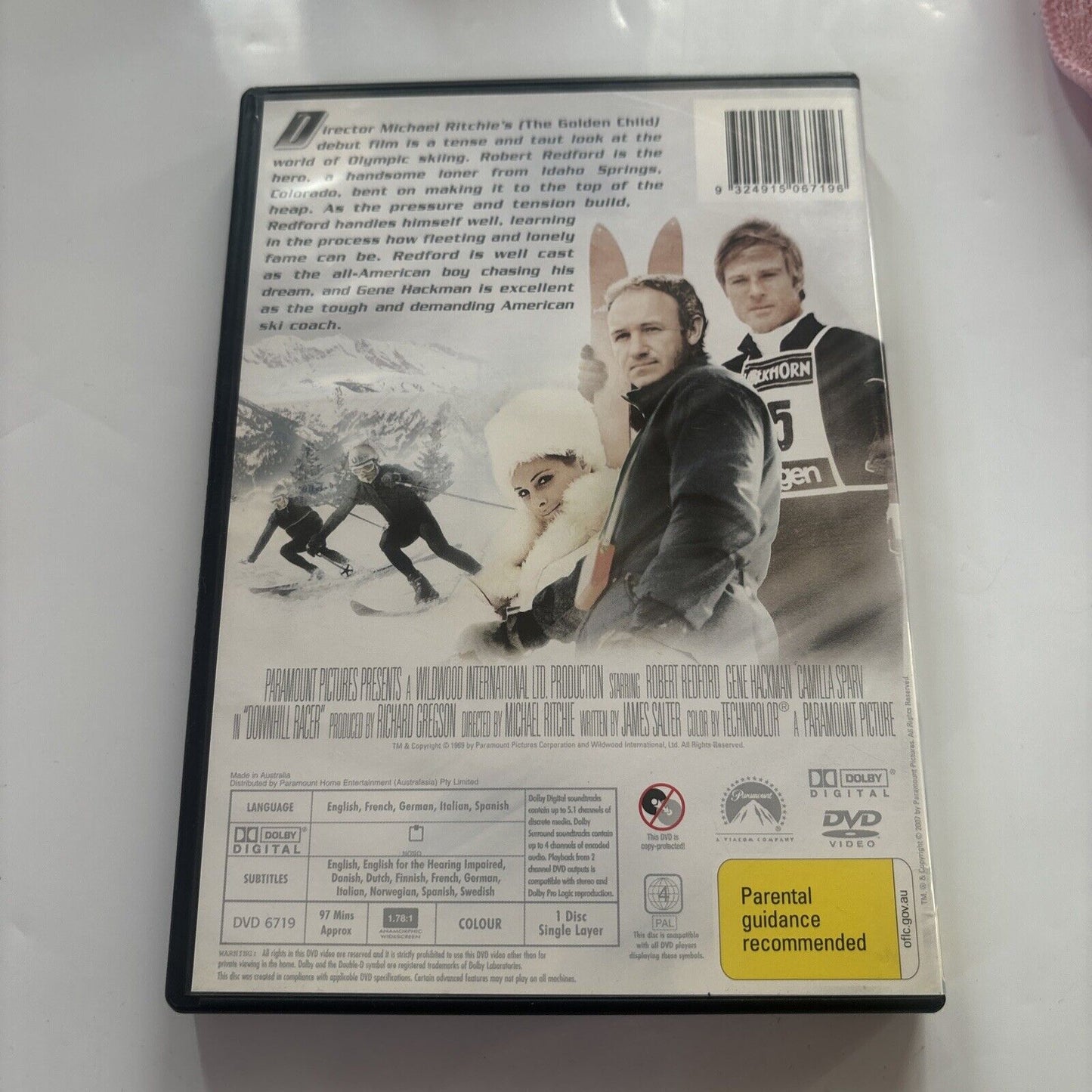 Downhill Racer (DVD, 1969) Gene Hackman, Robert Redford NEW Region 4 ...