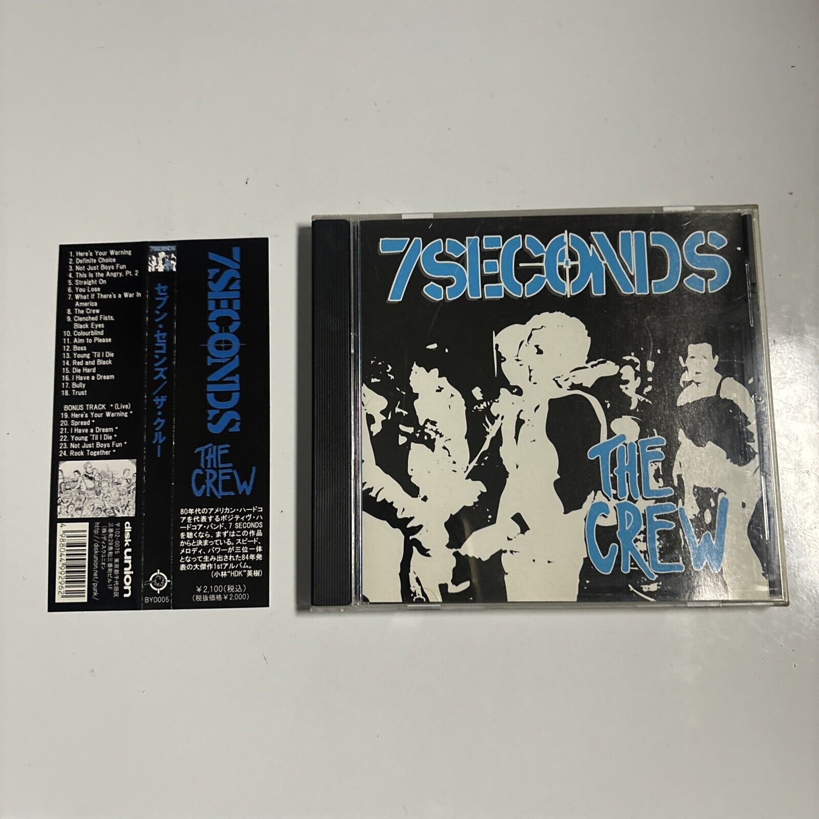 7 Seconds - The Crew (CD, 1984) Japan BYO 005CD Obi – Retro Unit