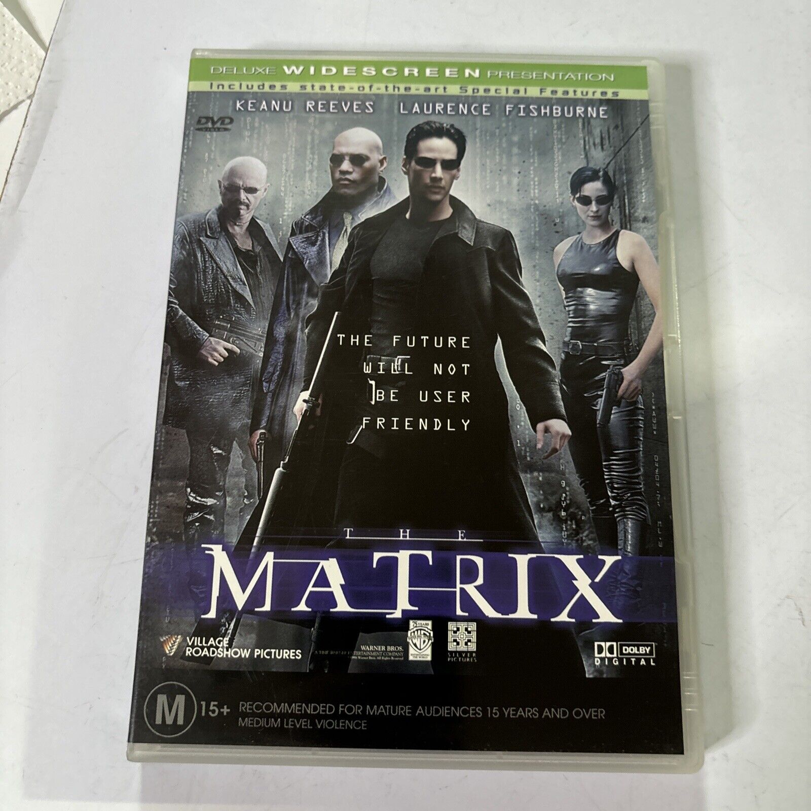 The Matrix (DVD, 1999) NEW Keanu Reeves, Hugo Weaving Region 4 – Retro Unit