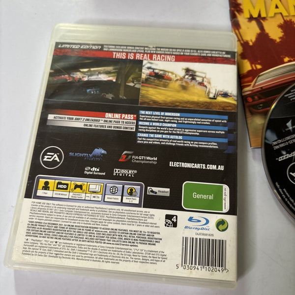 Shift 2: Unleashed (Limited Edition) Sony PS3 Sony PlayStation 3 game ...