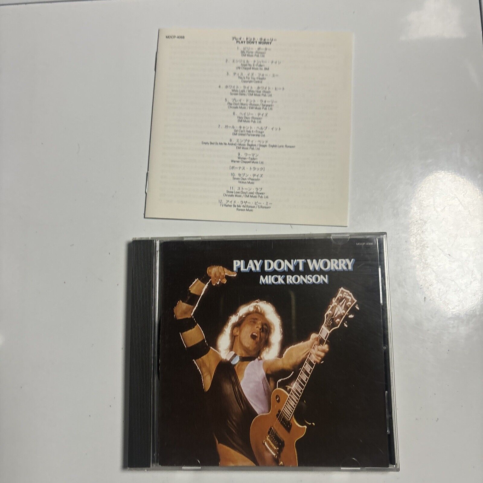 Mick Ronson - Play Don't Worry [Bonus Japan Track] (CD, 1995) Japan md ...