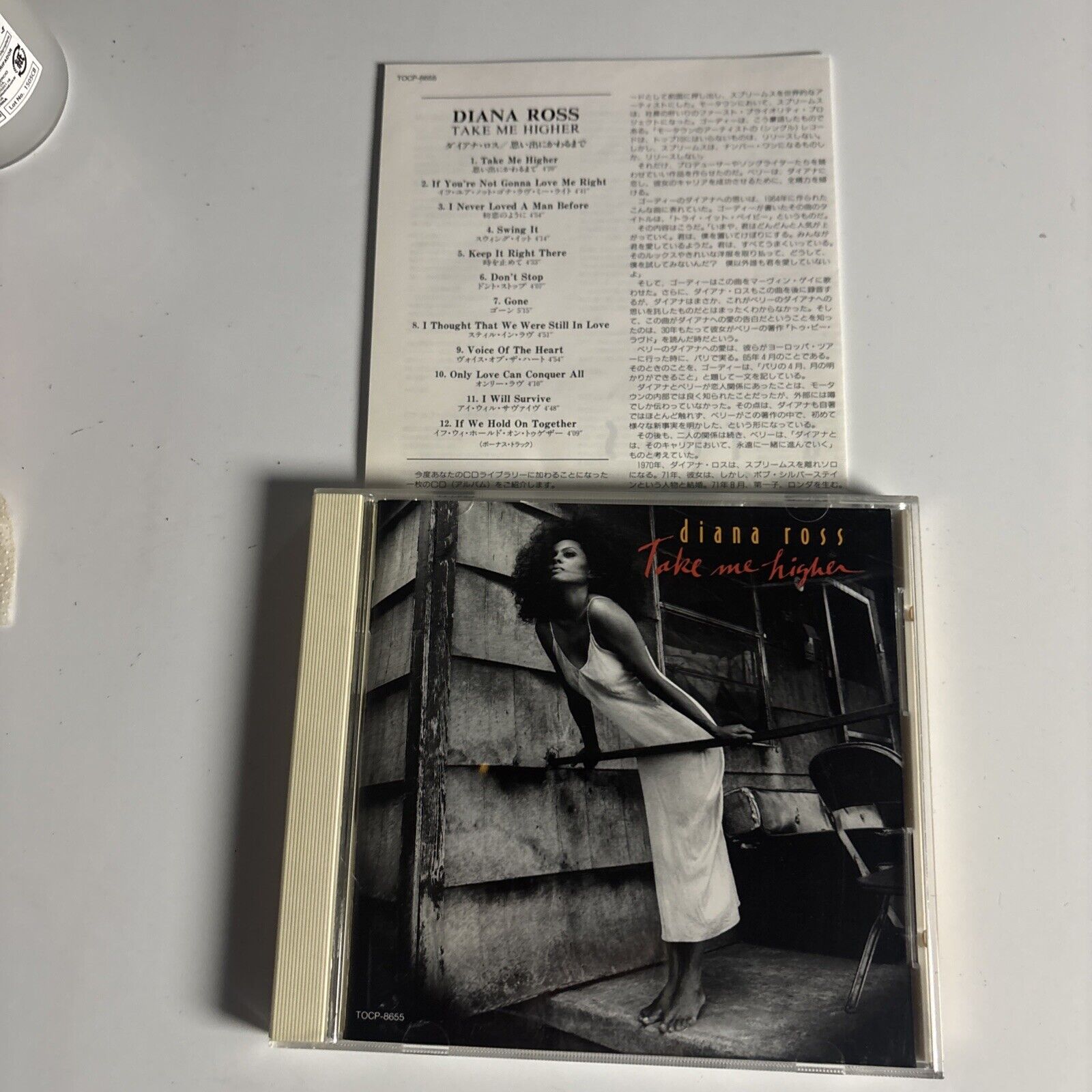 Diana Ross – Take Me Higher (CD, 1995) Japan tocp-8655 – Retro Unit