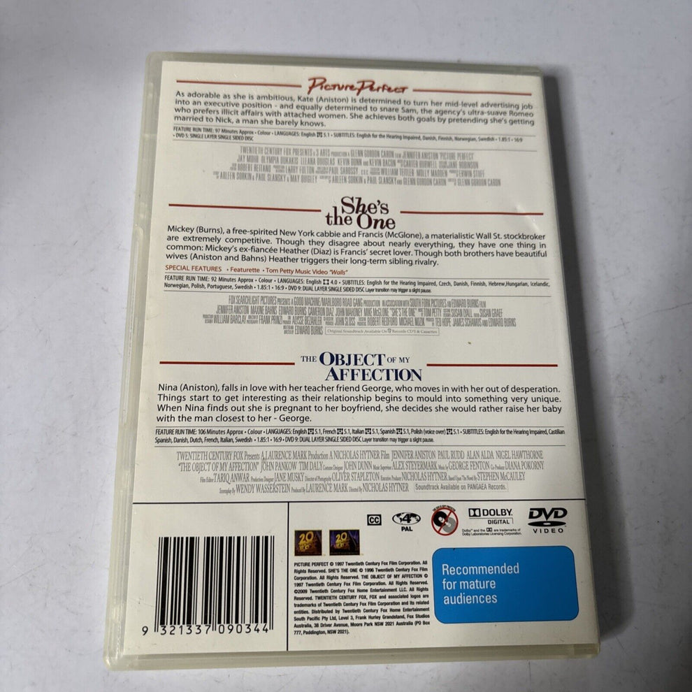 Picture Perfect / the Object of My Affection / She's the One DVD Regio – Retro Unit