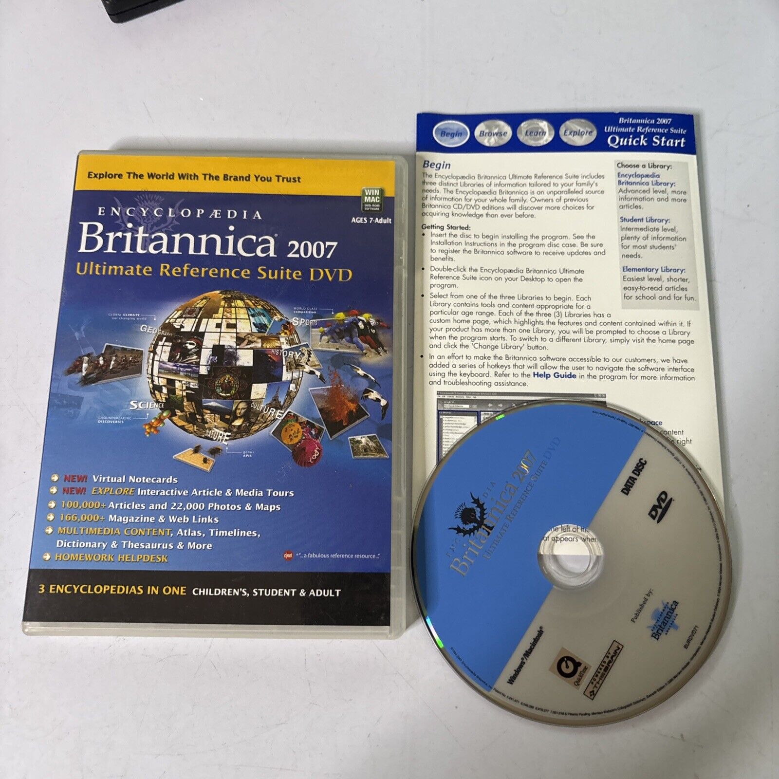 Encyclopaedia Britannica Ultimate Reference Suite 2007 DVD-ROM – Retro Unit