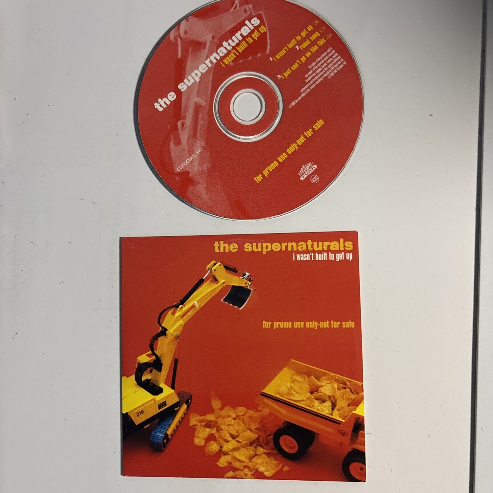 The Supernaturals – I Wasn't Built To Get Up (CD, 1998) CDFOODDJ 112 p ...