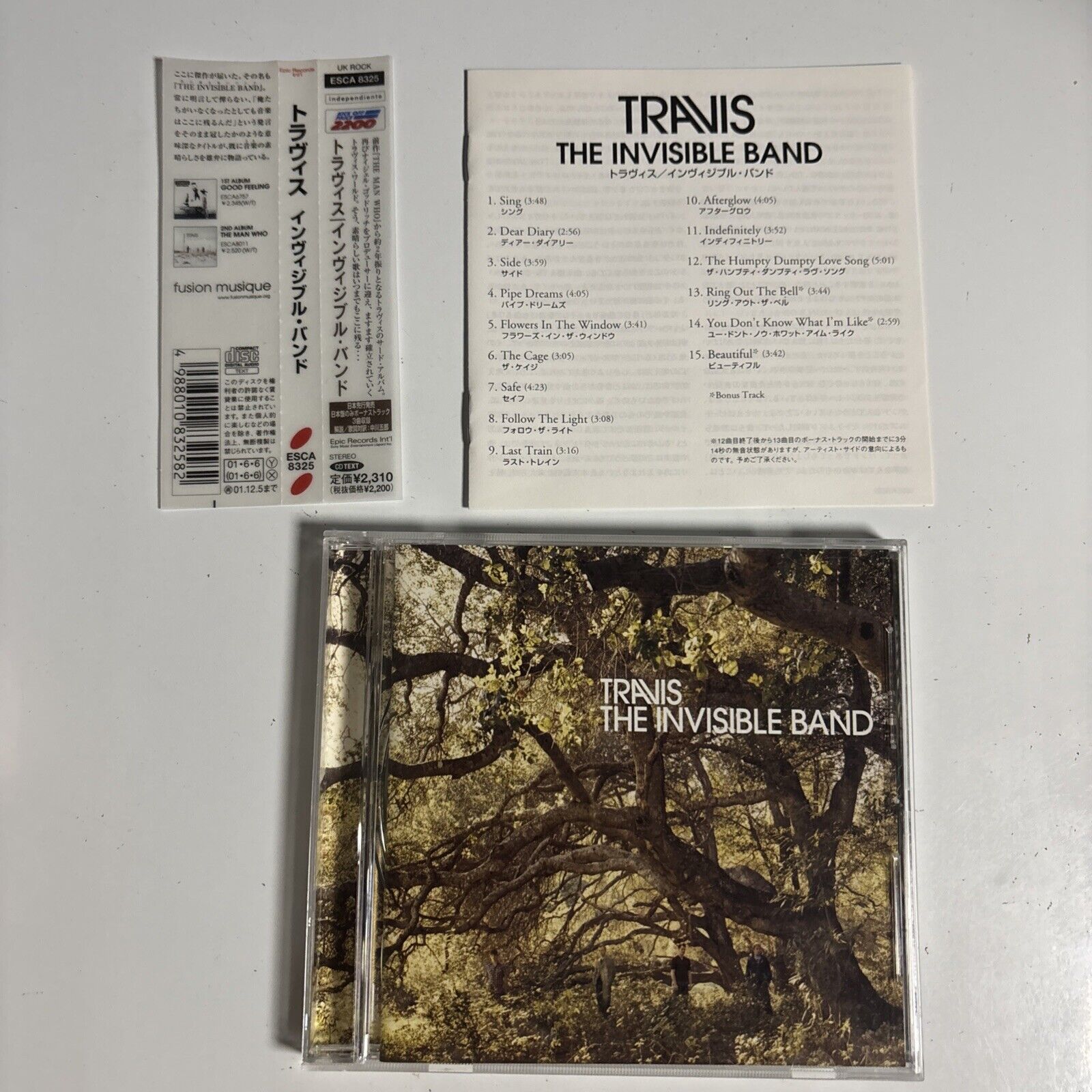 Travis – The Invisible Band (CD, 2001) esca-8325 Japan obi – Retro Unit