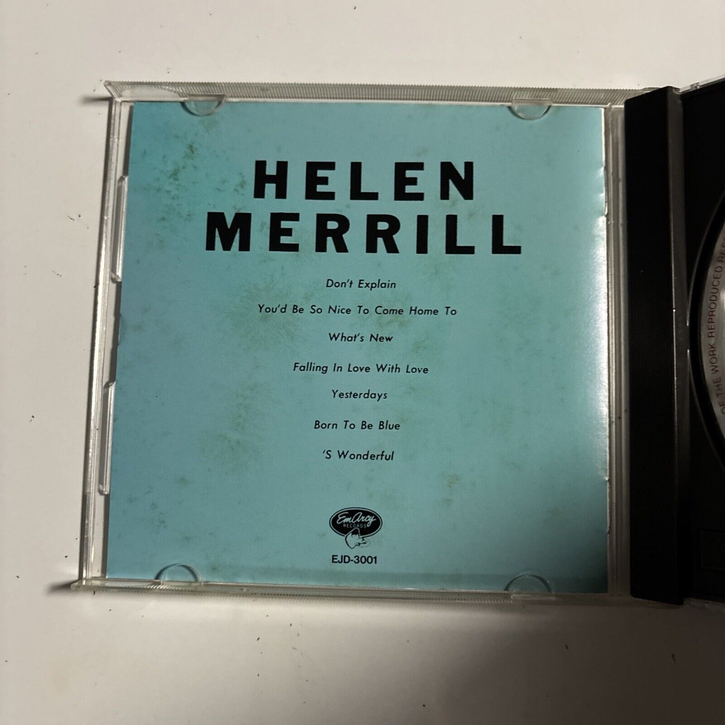 Helen Merrill – Helen Merrill (CD, 1989) ejd-3001 Japan – Retro Unit