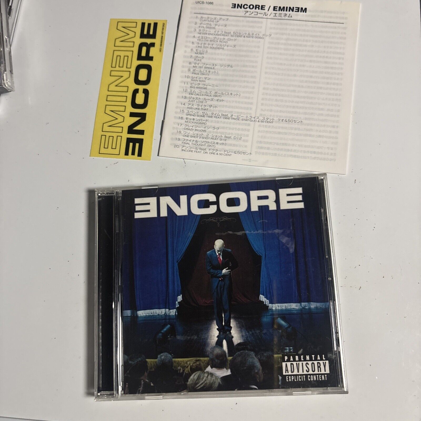 Eminem – Encore (CD, 2004) uics-1086 Japan sticker – Retro Unit
