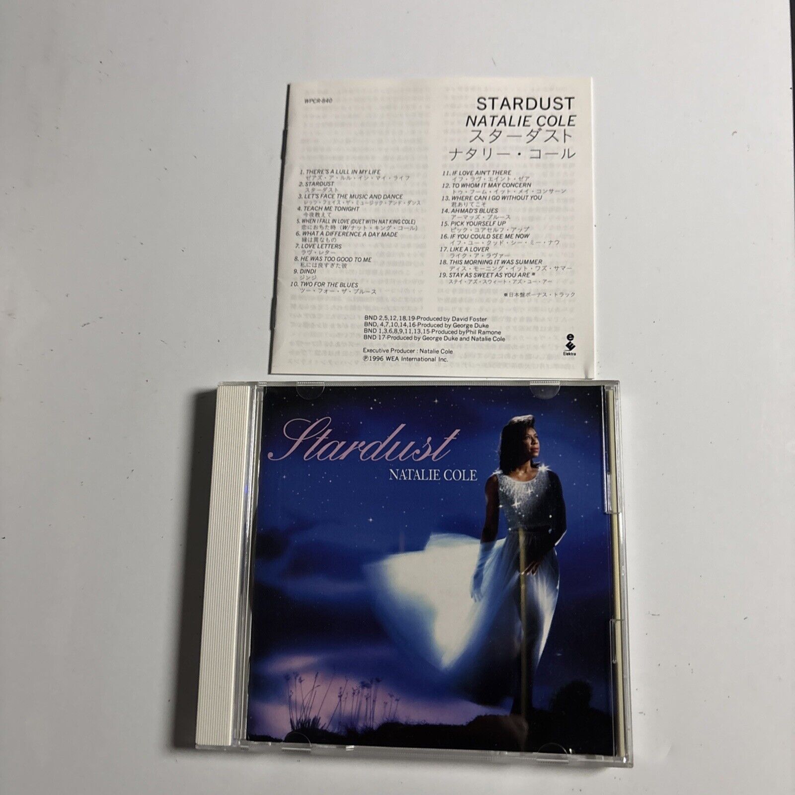 Natalie Cole – Stardust (CD, 1996) wpcr-840 Japan – Retro Unit