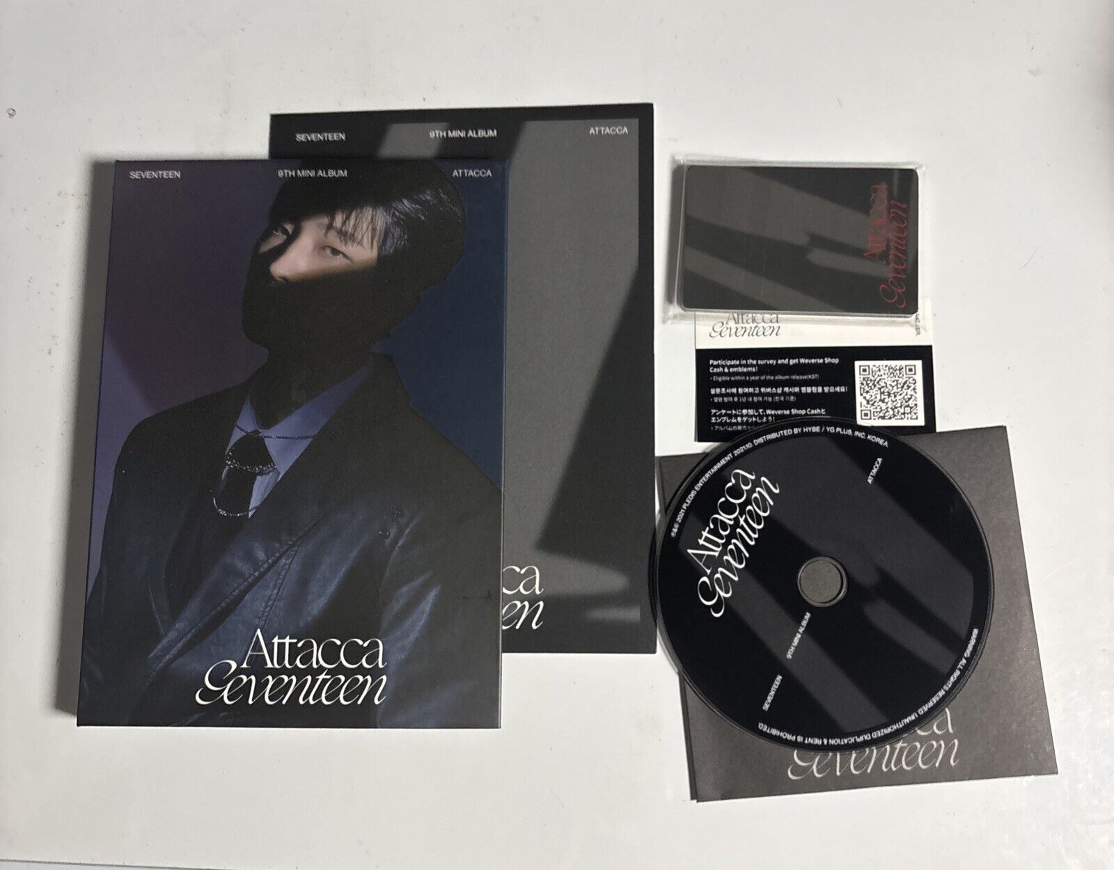 SEVENTEEN 9th Mini Album Attacca CARAT Ver. Wonwoo CD 2021 PhotoBook P ...