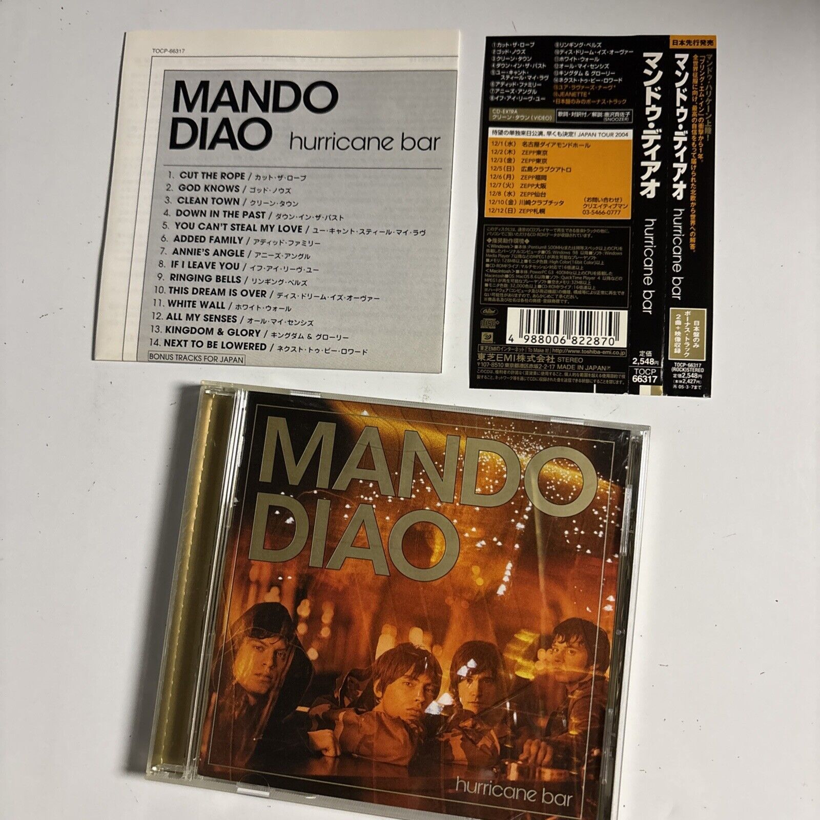Mando Diao – Hurricane Bar (CD, 2004) tocp-66317 Japan obi – Retro Unit
