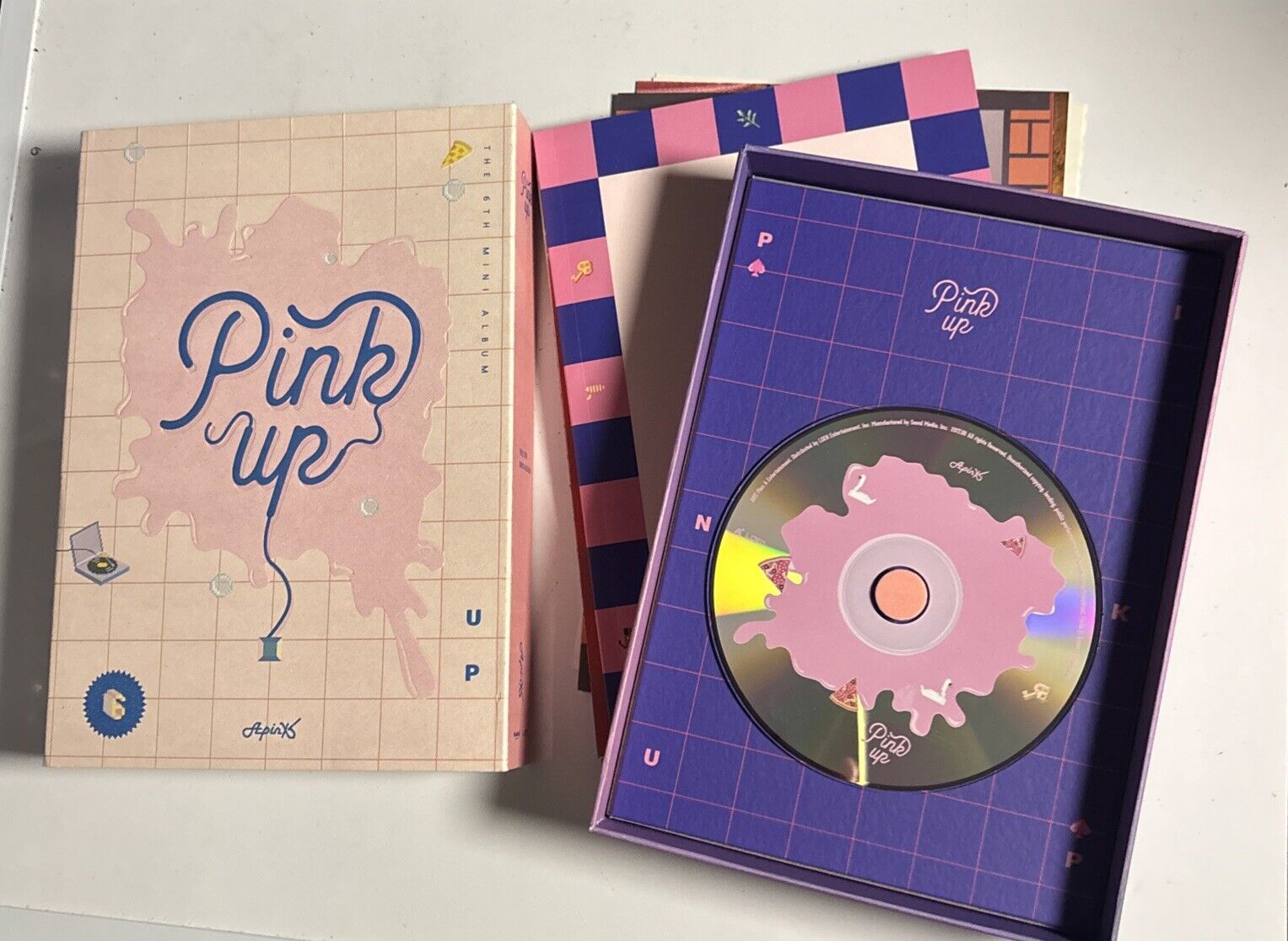 APink – Pink Up (CD, 2017) L200001438 Korea Photo Book Card – Retro Unit