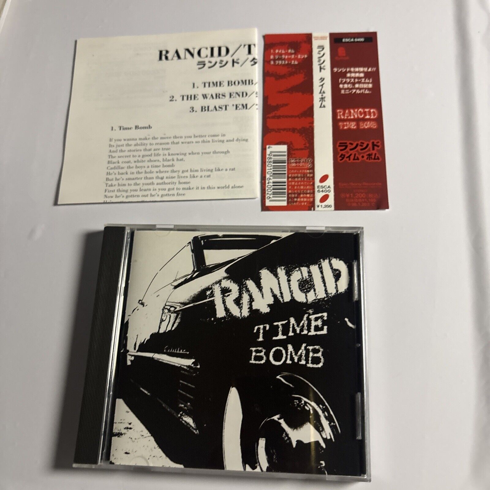 Rancid – Time Bomb (CD, 1996) esca-6400 Japan obi – Retro Unit