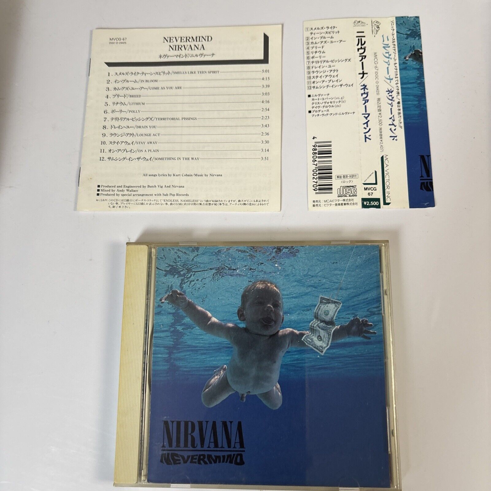 Nirvana – Nevermind (CD, 1991) mvcg-67 Japan obi – Retro Unit