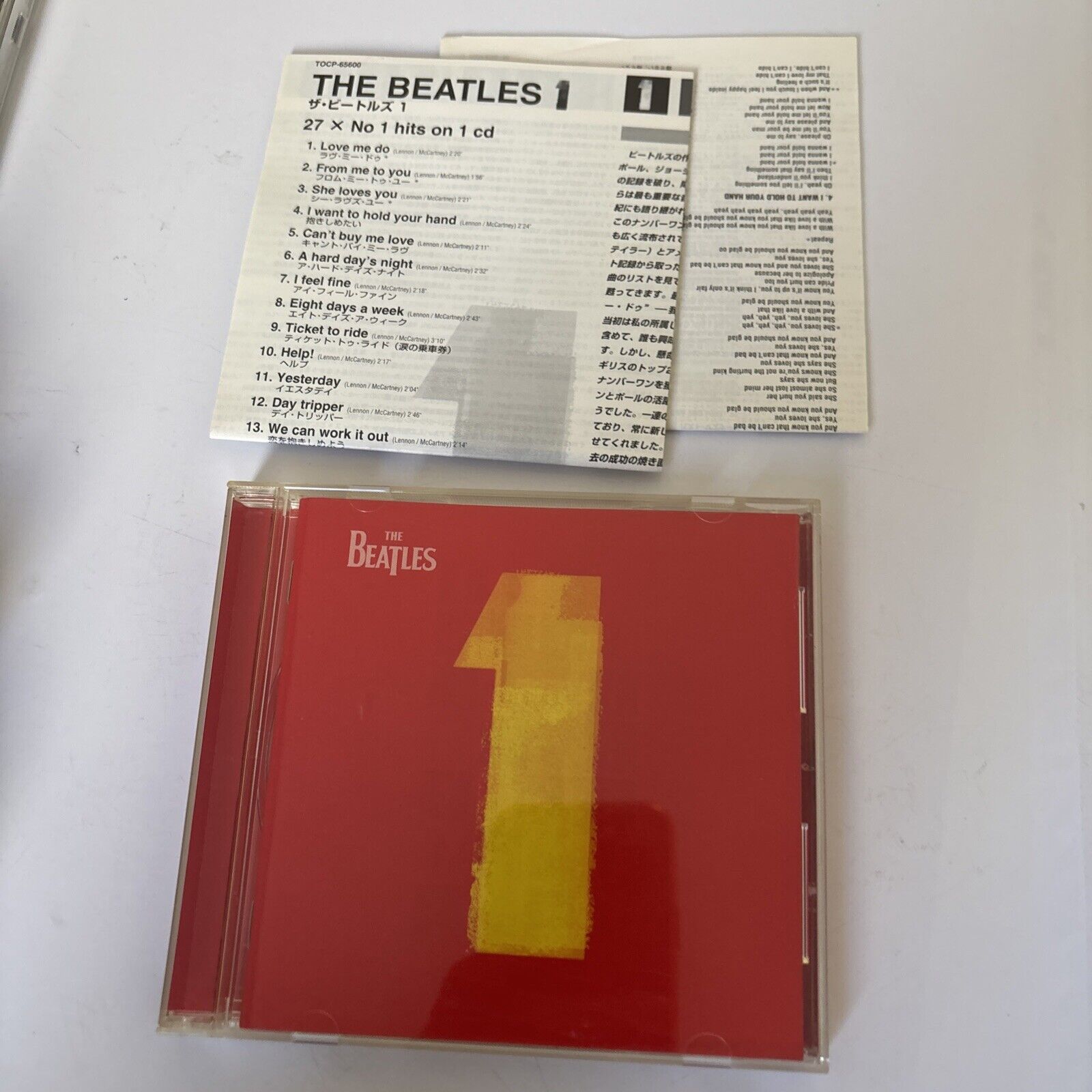 The Beatles – 1 (CD, 2000) tocp-65600 Japan – Retro Unit