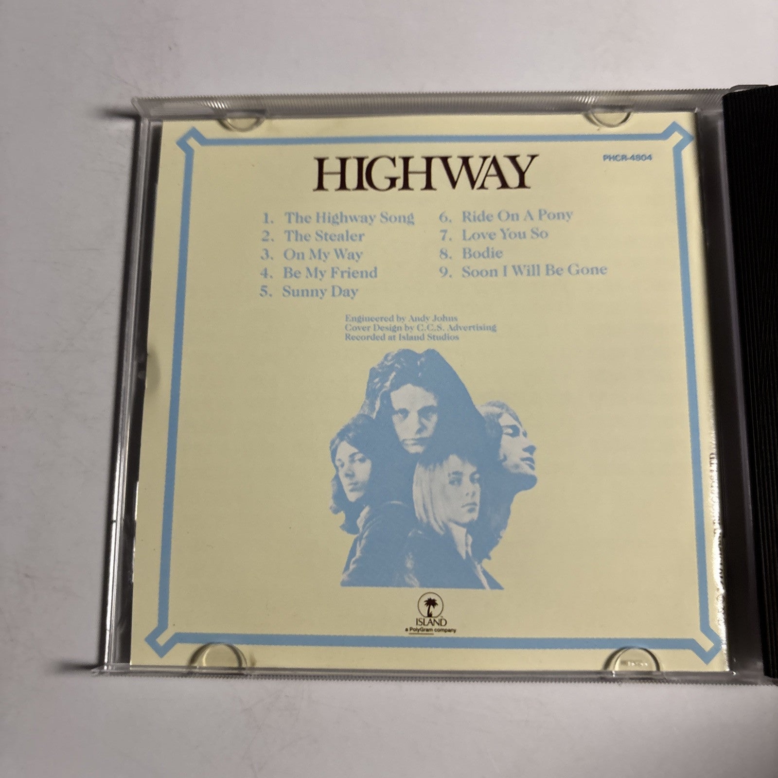 Free – Highway (CD, 1988) phcr-4804 Japan – Retro Unit