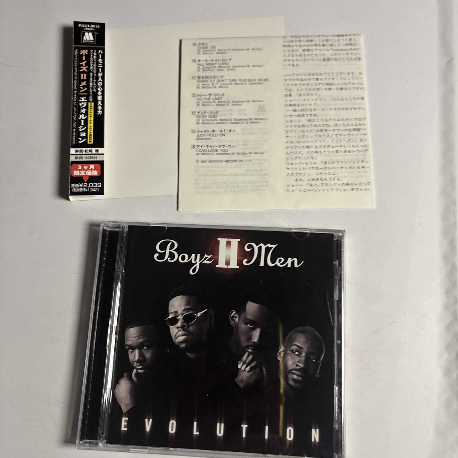 Boyz II Men – Evolution (CD, 1997) poct-9015 Japan obi – Retro Unit